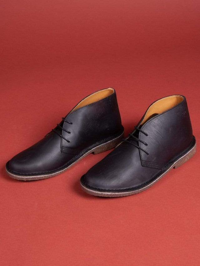 Men's Colombian Leather Desert Boots - Black – Ocelot Market